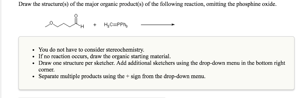 Solved Draw the structure(s) of the major organic product(s) | Chegg.com
