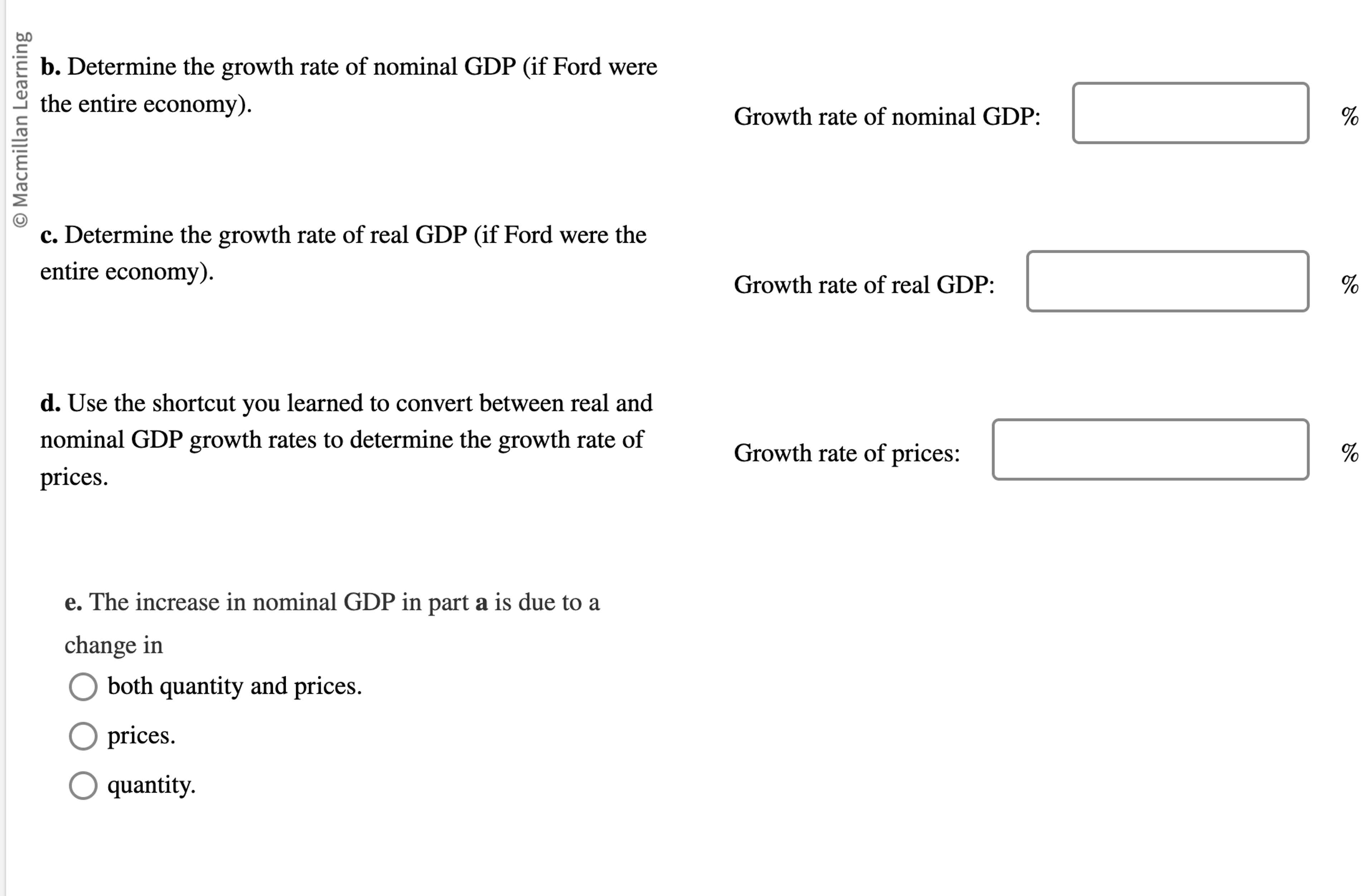 Solved b. Determine the growth rate of nominal GDP (if Ford | Chegg.com Solved b. Determine the growth rate of nominal GDP (if Ford | Chegg.com