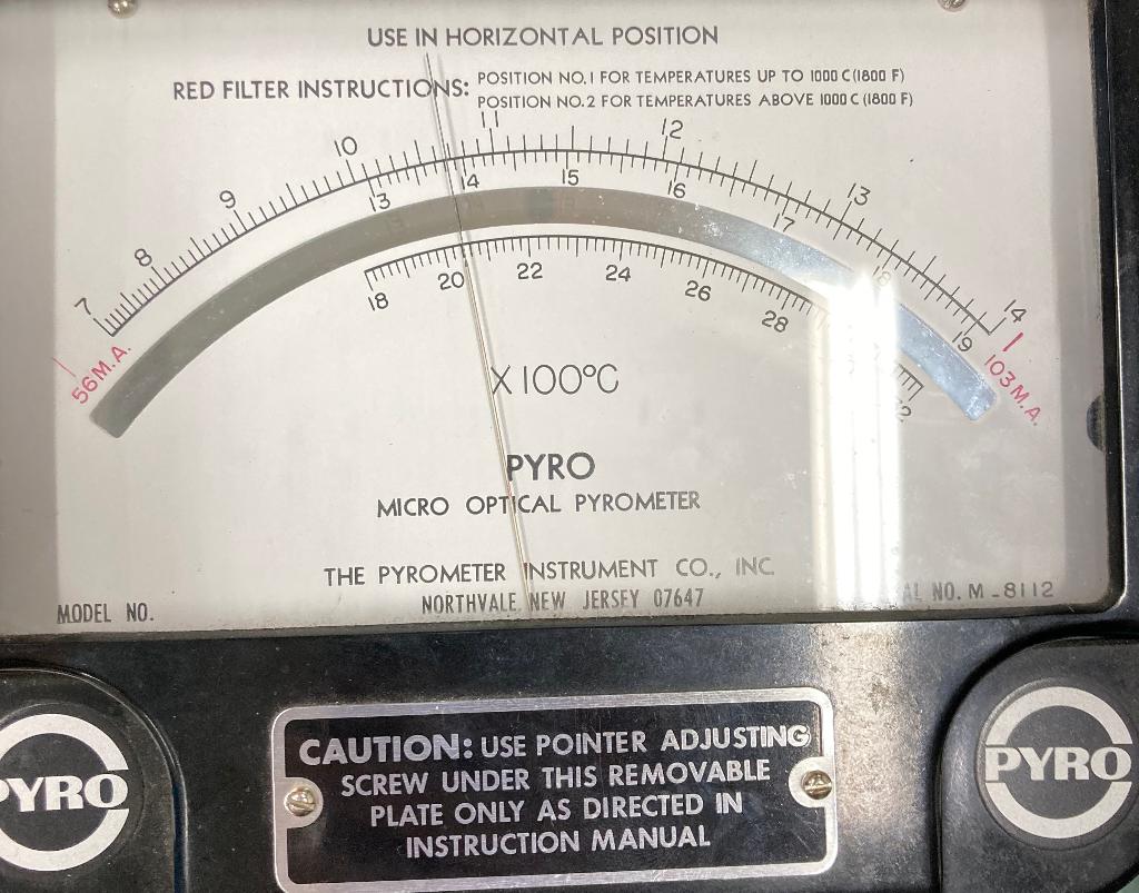 Solved How do i read the temperature of this pyrometer? I | Chegg.com