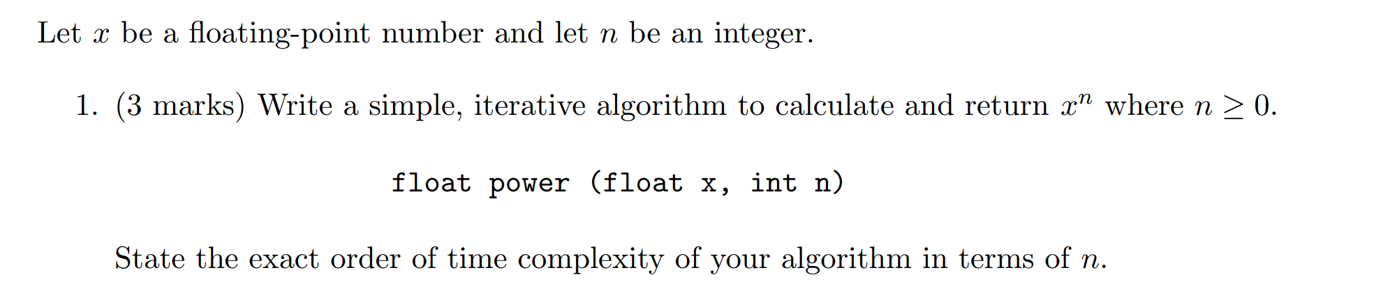 Solved Let x be a floating-point number and let n be an | Chegg.com