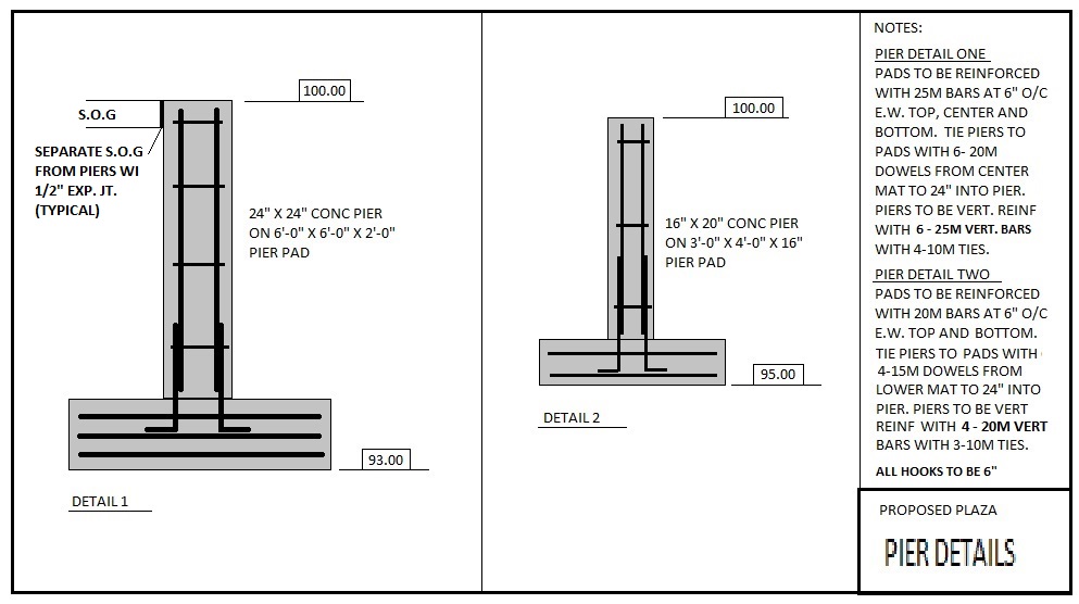 Solved Using the previous Plaza drawings, quantify and | Chegg.com