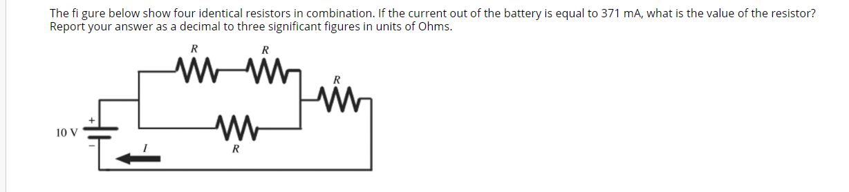 Solved The fi gure below show four identical resistors in | Chegg.com