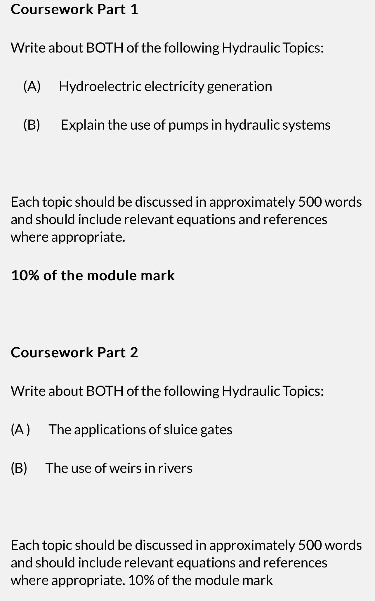 Solved Coursework Part 1 Write about BOTH of the following | Chegg.com