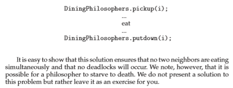 Solved Consider the solution to the Dining Philosophers | Chegg.com