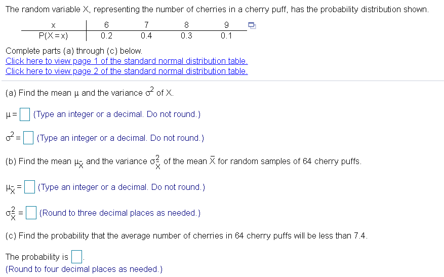 Solved 7 The random variable X, representing the number of | Chegg.com