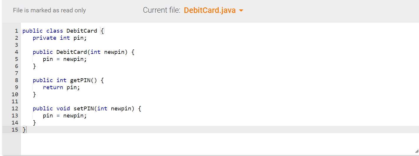 Solved 12.18 LAB: Debit Card Reader (interfaces) Many | Chegg.com