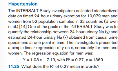 Solved Hypertension The INTERSALT Study investigators | Chegg.com