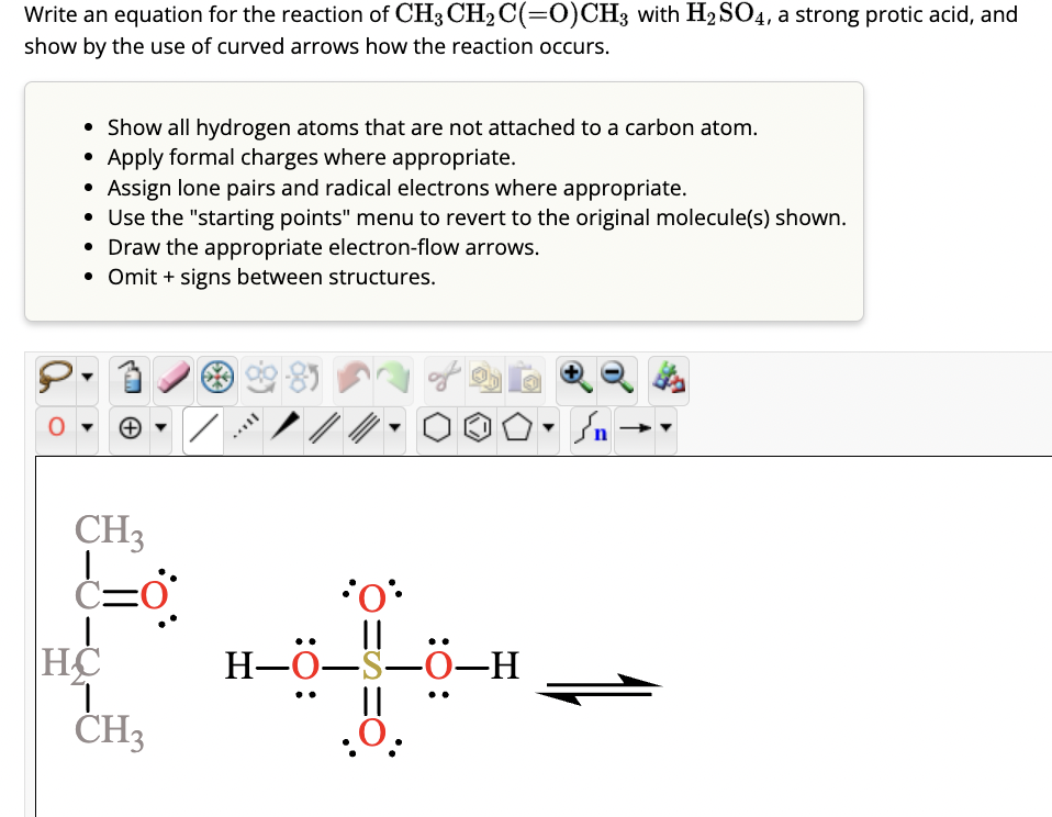 Solved Write an equation for the reaction of CH3CH2C(=O)CH3 | Chegg.com