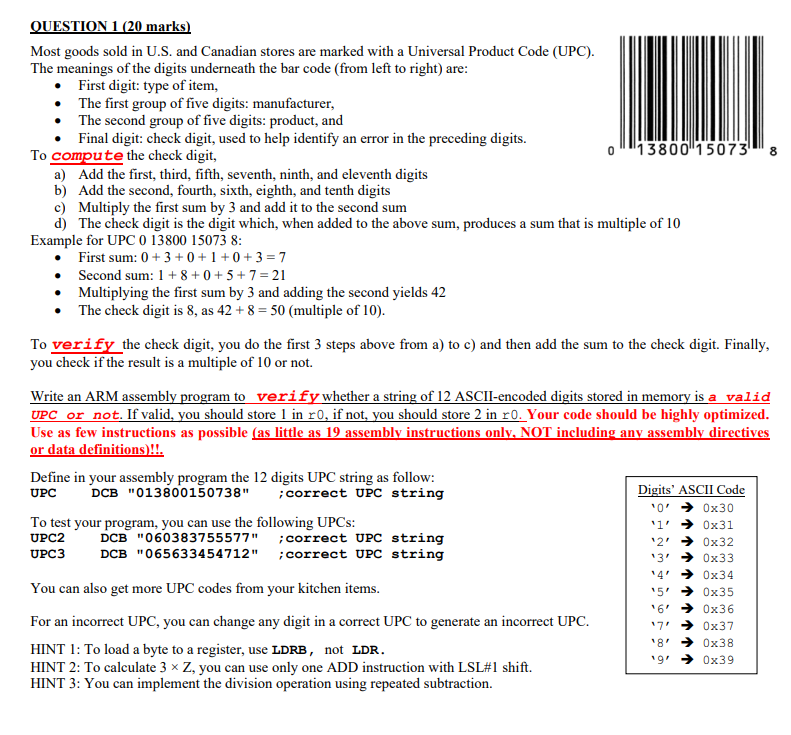 Solved PLEASE USE ARM 7 ﻿BIG ENDIAN - ﻿INSTRUCTIONS IS IN | Chegg.com
