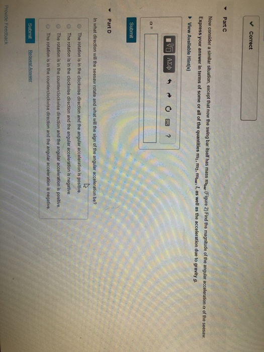 Solved and Angular Acceleration Torque Review 1 Constants l | Chegg.com