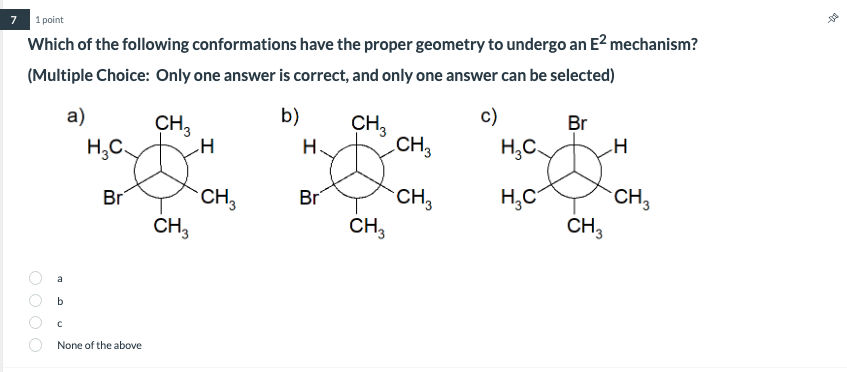 Solved Which of the following conformations have the proper | Chegg.com