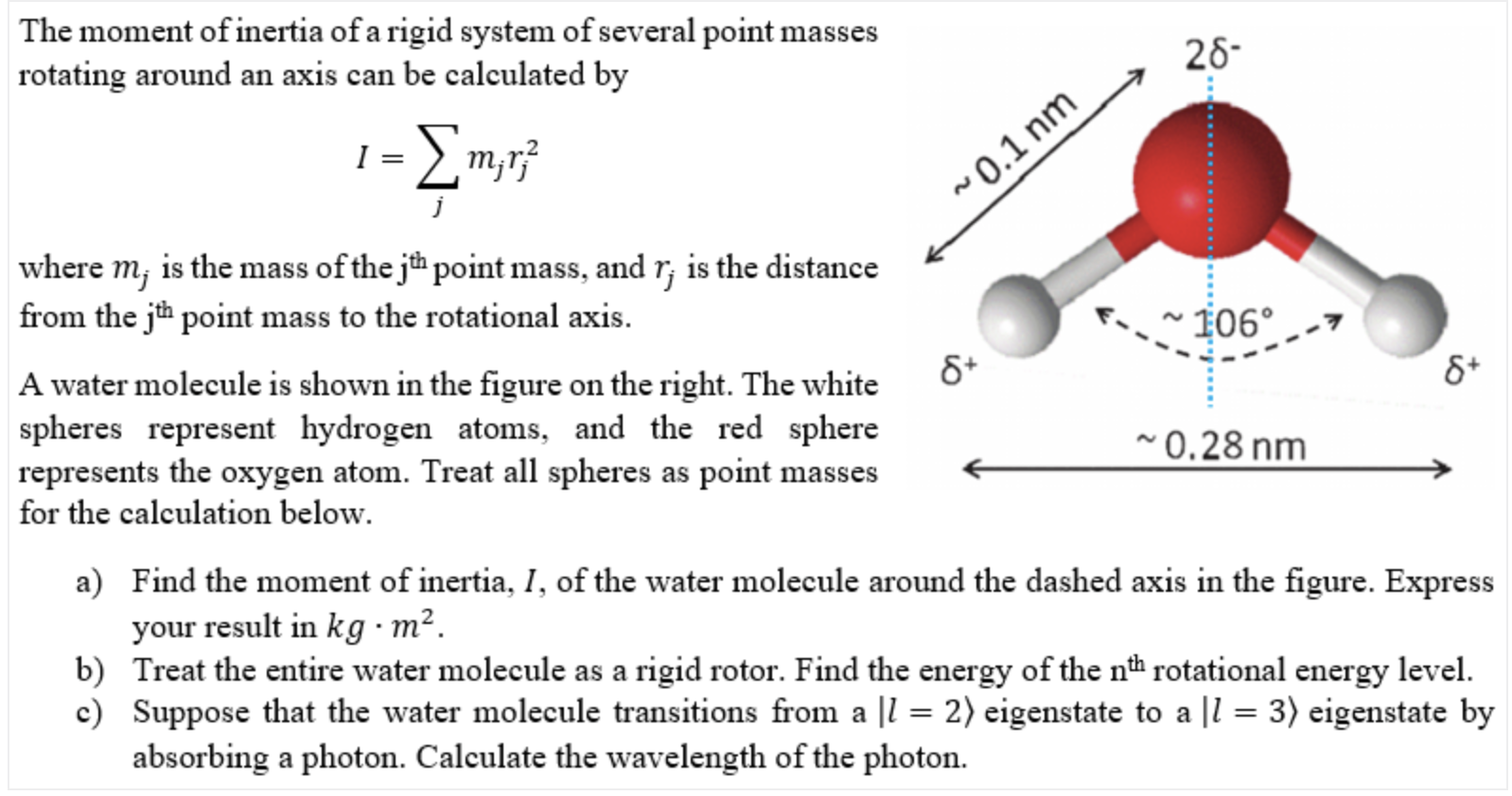 Solved The moment of inertia of a rigid system of several | Chegg.com