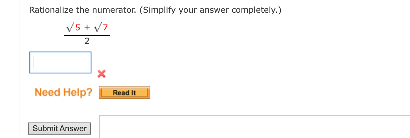 Solved Rationalize the numerator. (Simplify your answer | Chegg.com
