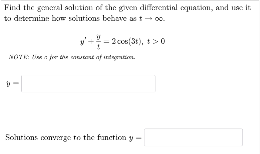 Solved Find the general solution of the given differential | Chegg.com