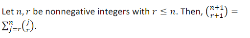 Solved = Let n, r be nonnegative integers with r ≤n. Then, | Chegg.com