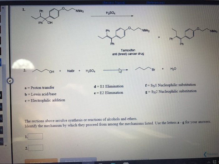 Solved NMe2 H2SO4 NMe2 Ph Tamoxifen anti (brest) cancer drug | Chegg.com