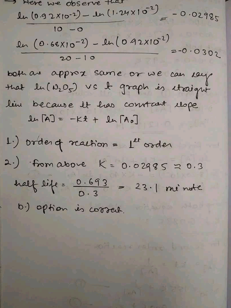 Solved I don't understand how the k value went from 0.03 ﻿to | Chegg.com