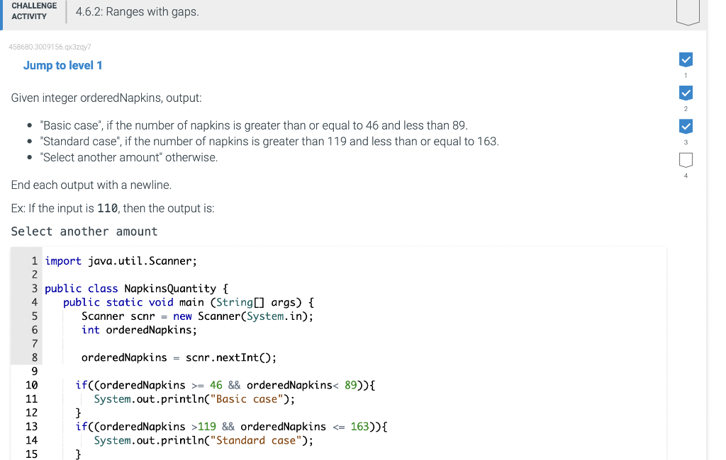 Solved \begin{tabular}{l|l} 1 & import java. util.Scanner; | Chegg.com
