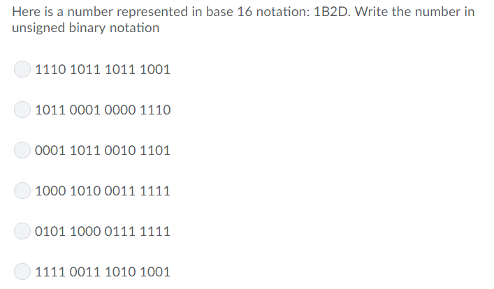 Solved Here is a number represented in base 16 notation: | Chegg.com