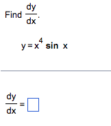Solved Find dxdy. y=x4 dxdy= | Chegg.com
