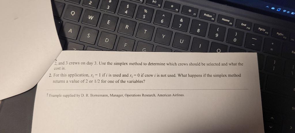 Reserve Crew Allocation Program ↑ This application | Chegg.com