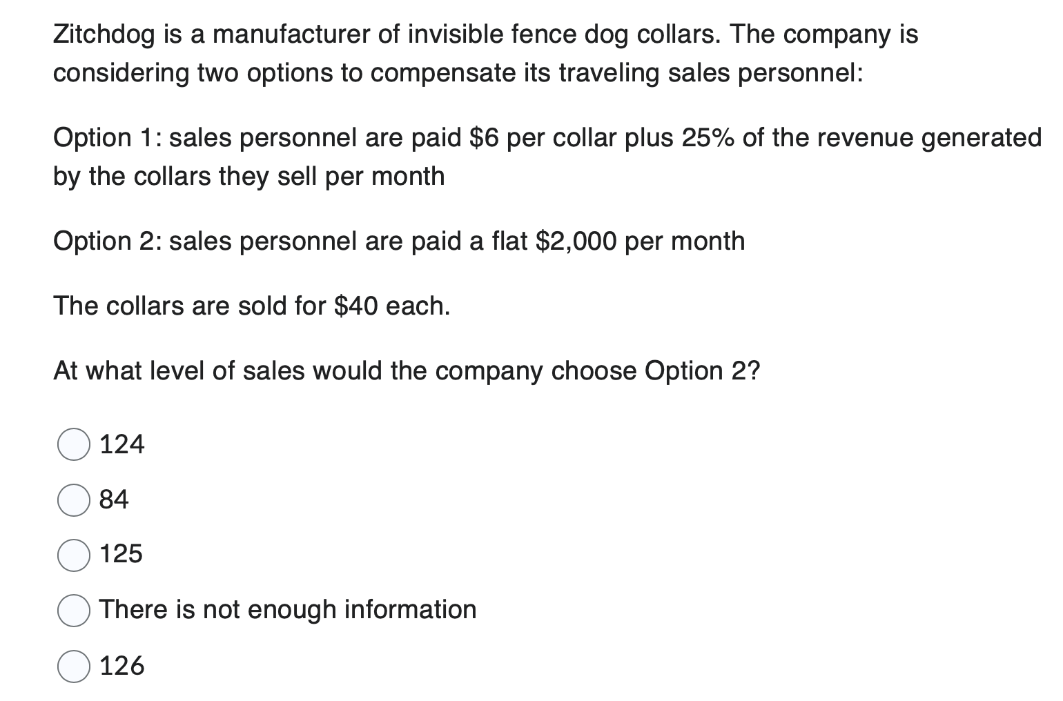 Solved Zitchdog is a manufacturer of invisible fence dog | Chegg.com
