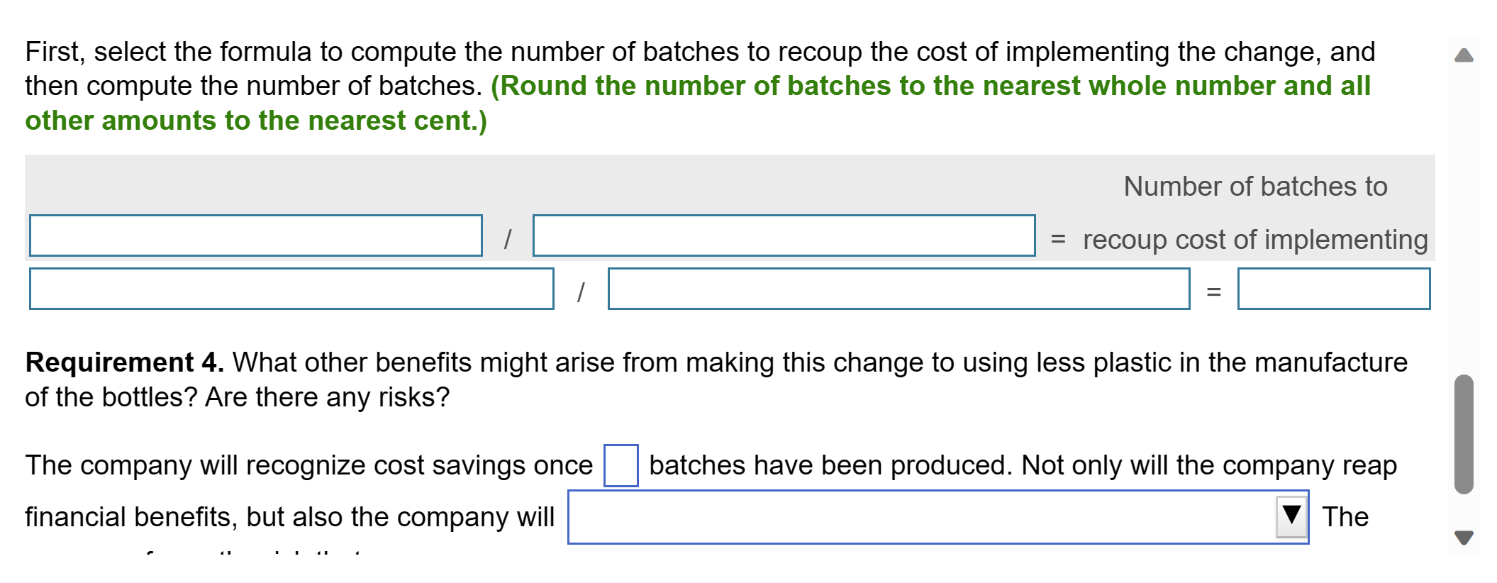 Solved Current bottle production | Chegg.com