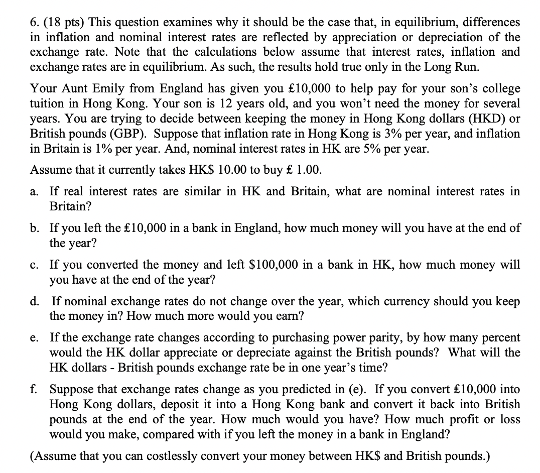 Solved 6. (18 pts) This question examines why it should be | Chegg.com