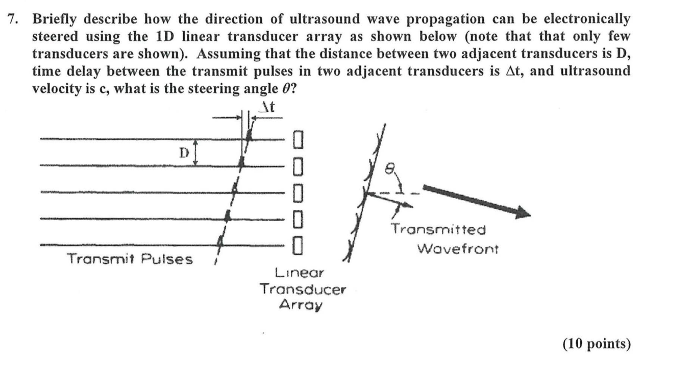 7. Briefly describe how the direction of ultrasound | Chegg.com
