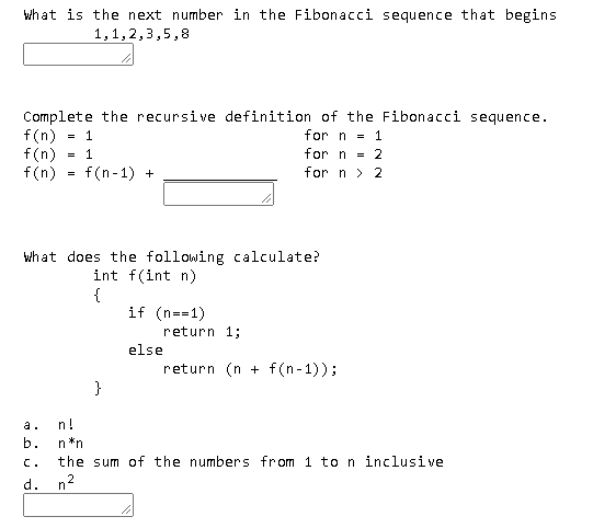 Solved What is the next number in the Fibonacci sequence | Chegg.com