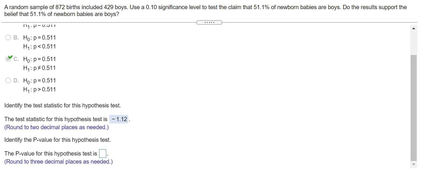 Solved Please explain how you find P-value for this problem. | Chegg.com