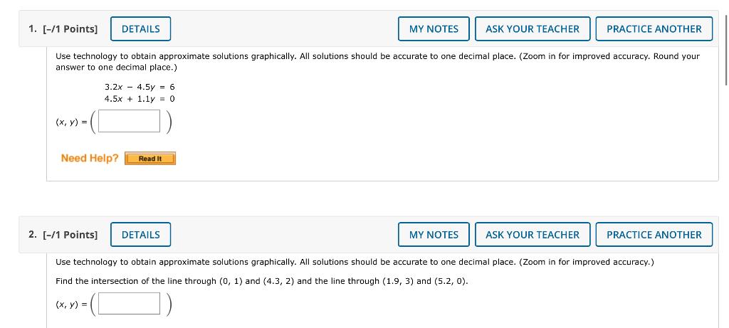 Solved Use technology to obtain approximate solutions | Chegg.com