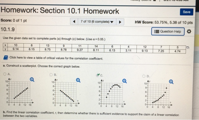Solved Homework Section 10 1 Homework Score 0 Of 1 Pt