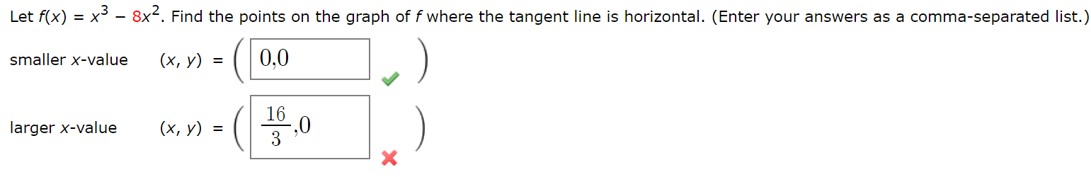 Solved Let f(x) = x3 – 8x2. Find the points on the graph of | Chegg.com