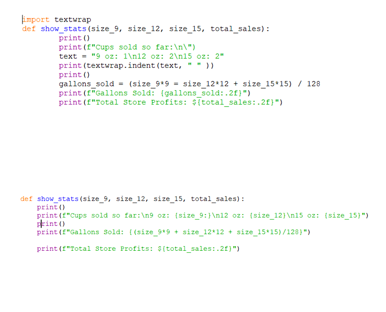 Instead of the calculations guaranteed to output 1,2, | Chegg.com