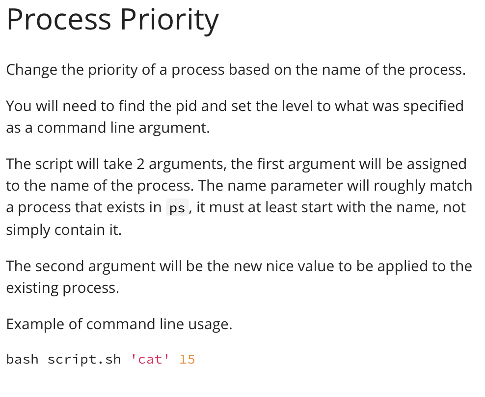Solved Process Priority Change the priority of a process | Chegg.com