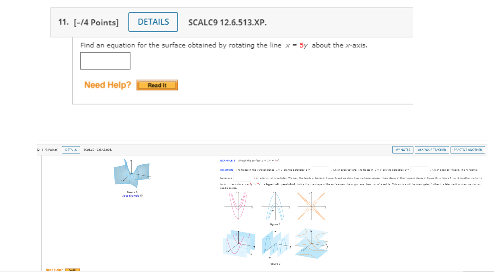Solved Consider the equation below. 2y2 + 32 - X-By – 4z + | Chegg.com