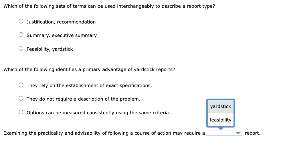 Solved Which of the following sets of terms can be used | Chegg.com