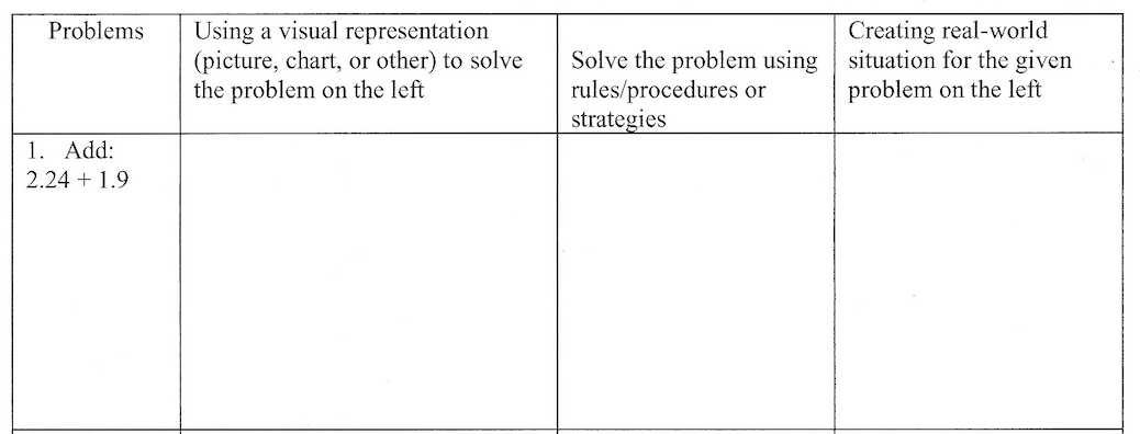 Solved Problems Using a visual representation (picture, | Chegg.com
