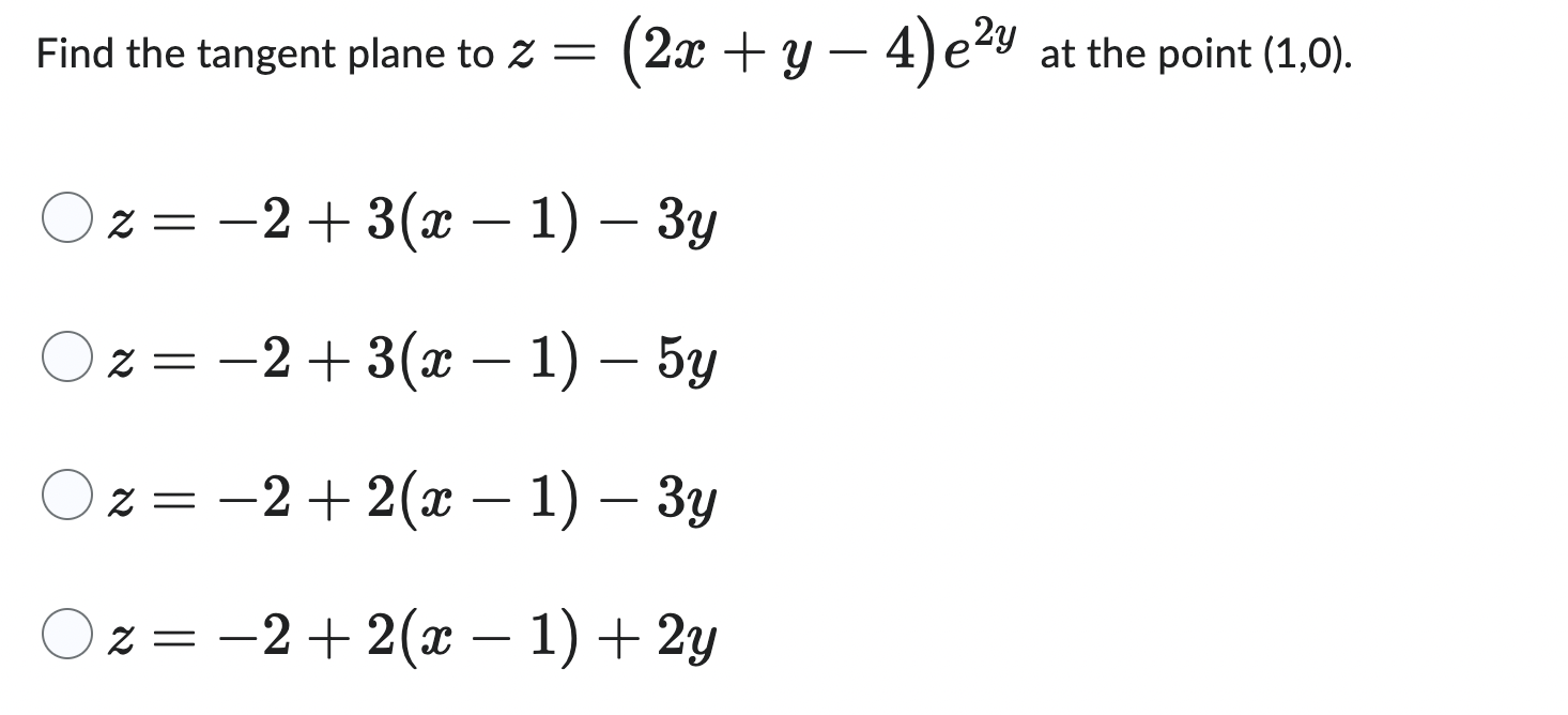 Solved Consider the function z=f(x,y). If, at (x0,y0), we | Chegg.com
