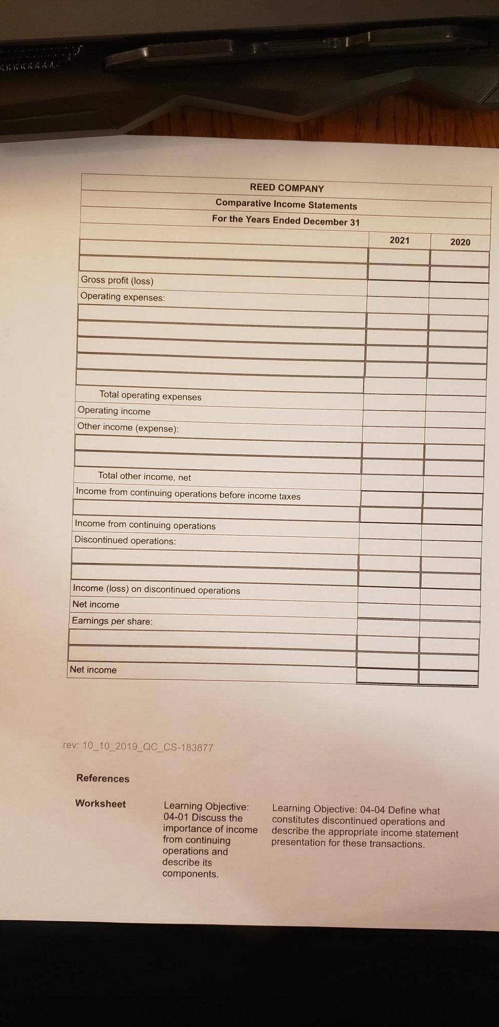 Solved Award: 12.50 points Selected information about income | Chegg.com