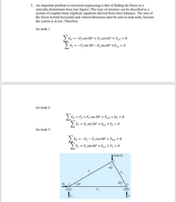 Solved 2. An important problem in structural engineering is | Chegg.com