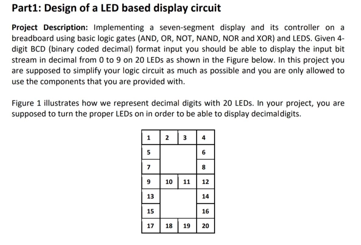 DIGITAL LOGIC DESIGN YOU HAVE TO USE TinkerCAD TO | Chegg.com