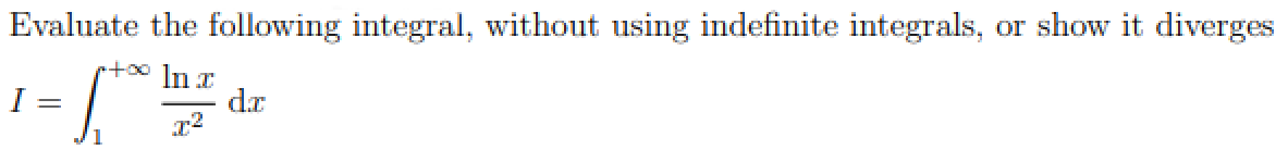 Solved Evaluate the following integral, without using | Chegg.com