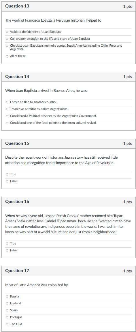 The work of Francisco Loayza, a Peruvian historian, | Chegg.com