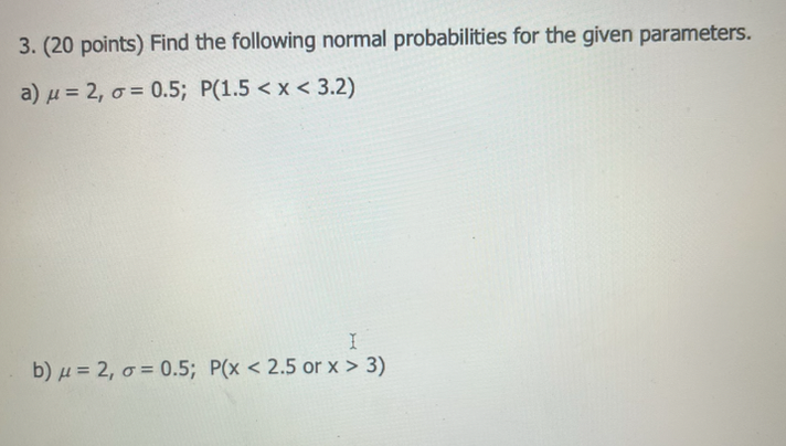 Solved 3. (20 points) Find the following normal | Chegg.com