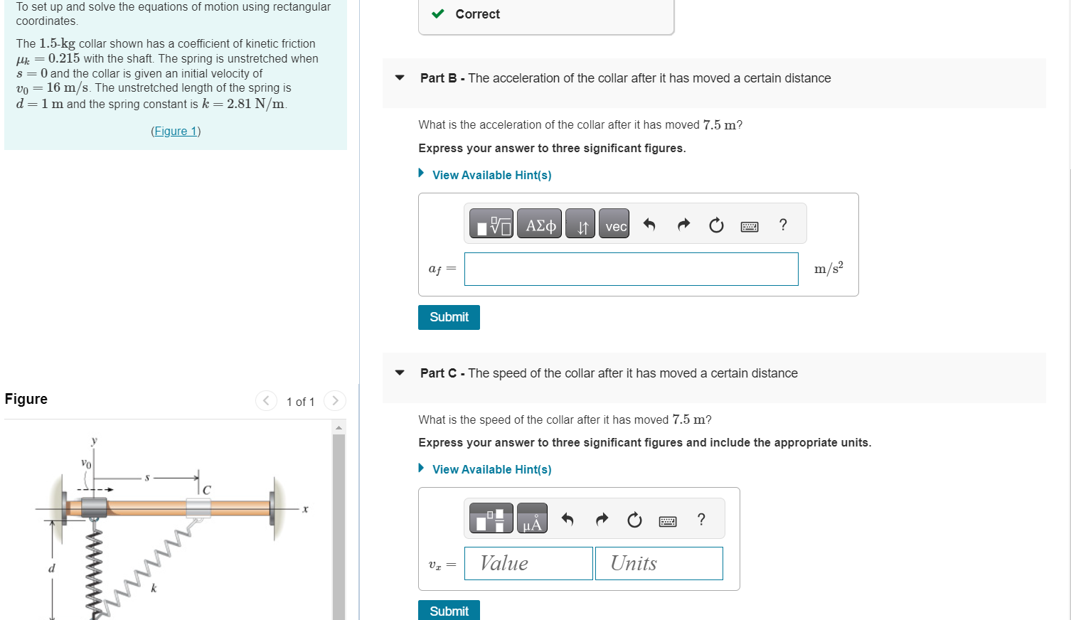 Solved To set up and solve the equations of motion using | Chegg.com