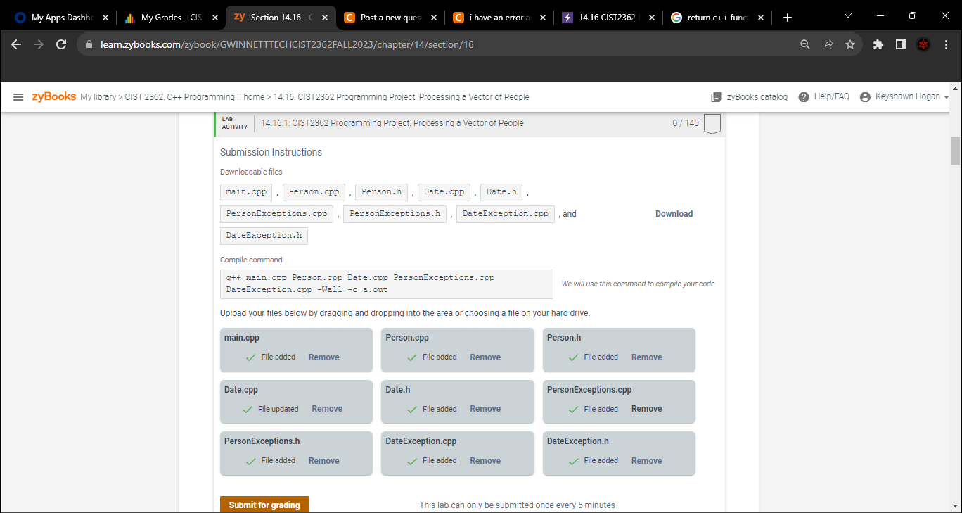 Solved This program allows users to input person data, | Chegg.com