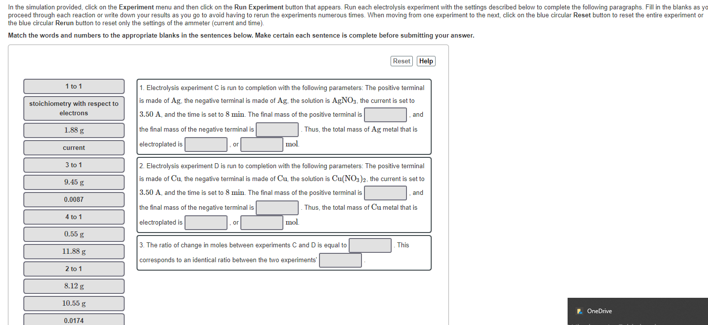 Solved In The Simulation Provided Click On The Experiment 