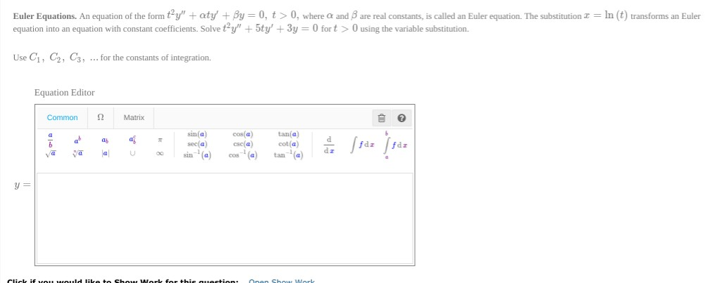 Solved Chapter 3 Section 3 3 Question 27 Euler Equations